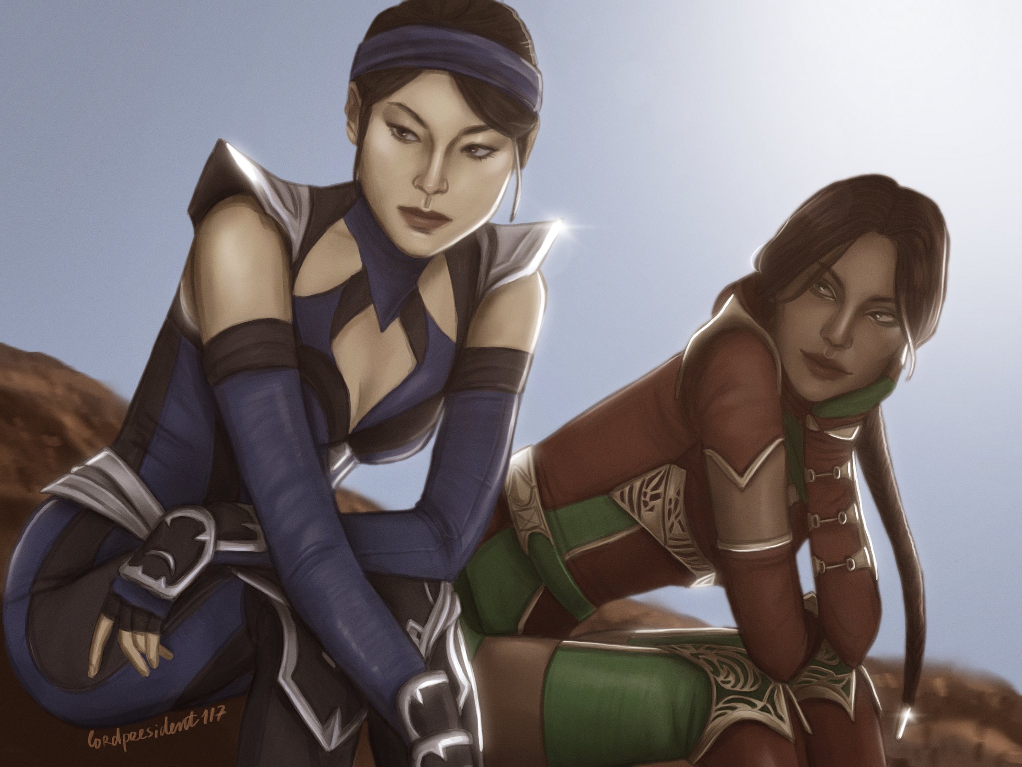 Kitana And Jade Royal Dispute Kitana X Jade X Mileena X Scorpion