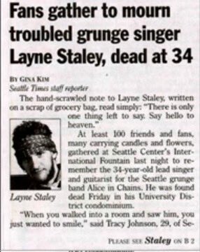 Layne Staley Death Details Watch Previously Unseen Footage Of One Of