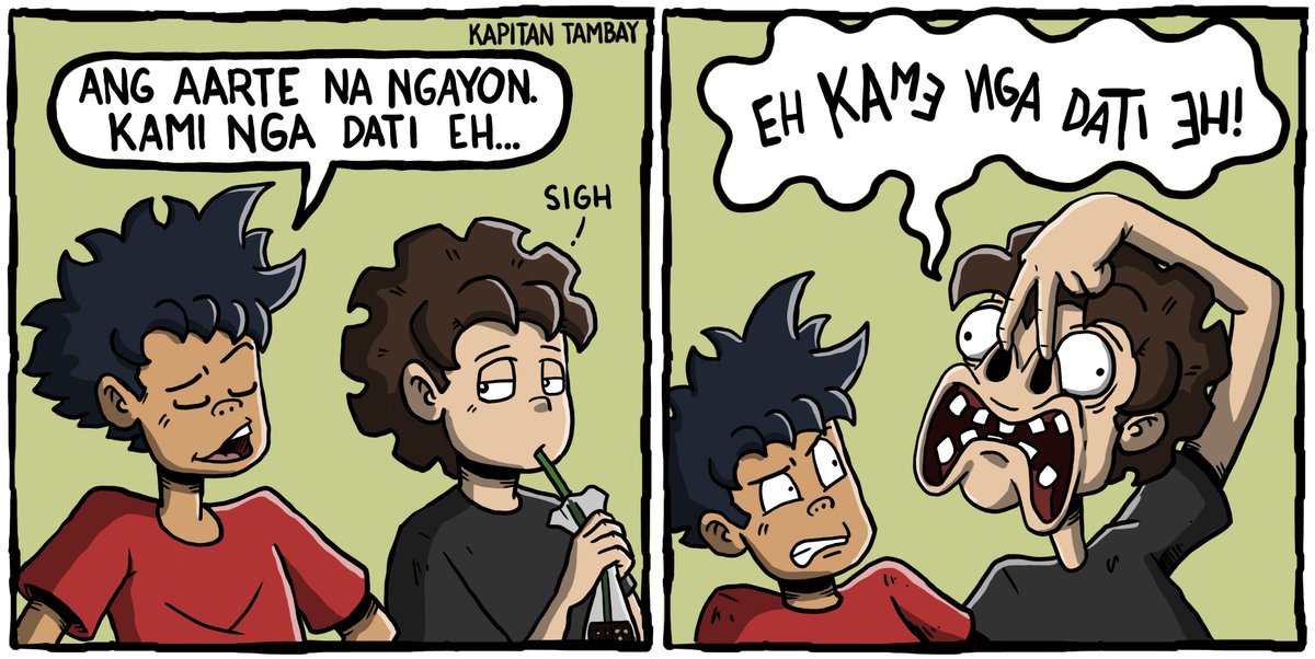 「eeehHhh DeeEee waAaAaw 」Kapitan Tambayの漫画