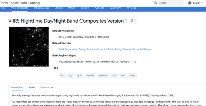 The most efficient way to process nightlights data? Using Google Earth ...