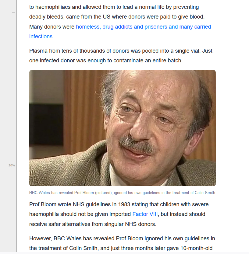 "The true scale of the number of medical trials using infected blood ...