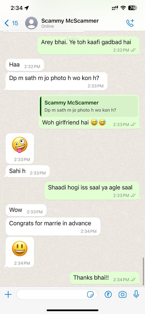 I spoke with yet another scammer today. I don't know why I do this, but ...