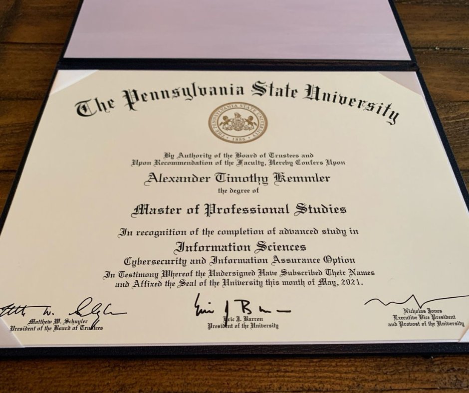 Pennsylvania State Diplomas Campus Scene Diploma Frame Nittany Lion