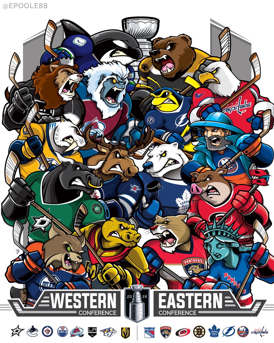 Nhl Playoffs Mascot Art By Eric Poole Toronto's Sports Teams