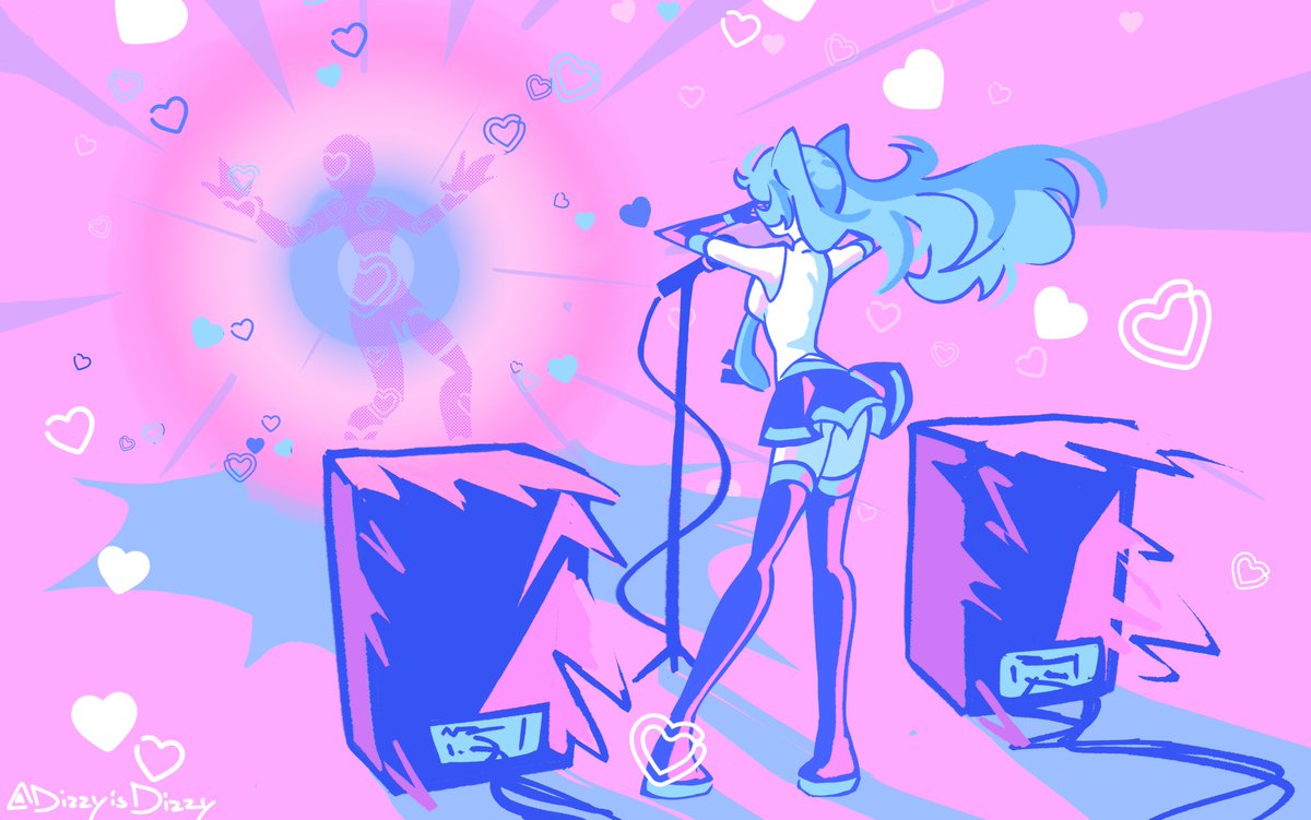 初音ミク 「Please Miku Miku Beam responsibly 」|Dizzyのイラスト