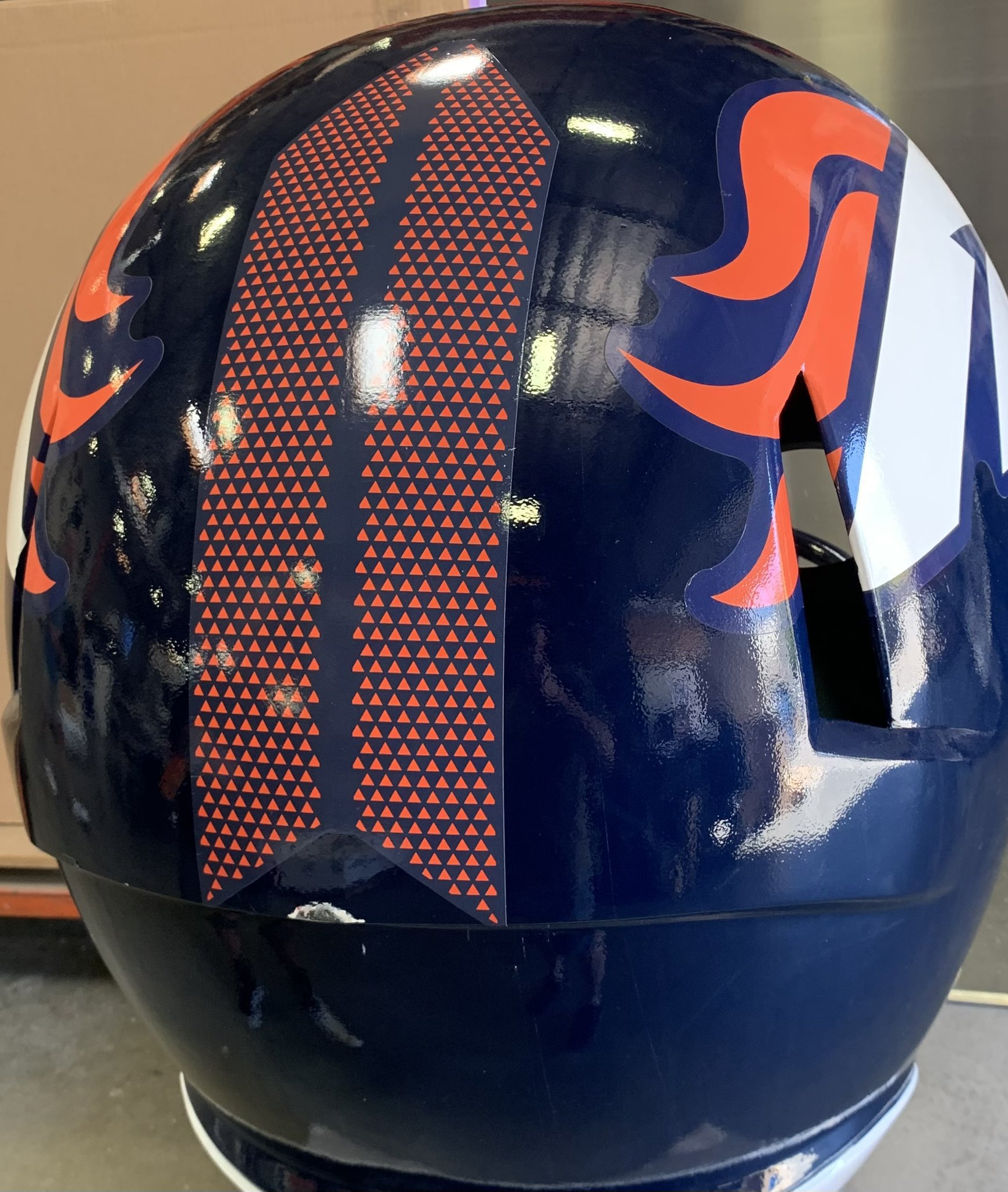 Denver Broncos Helmet RK2 Style Suspension Football Helmet Custom