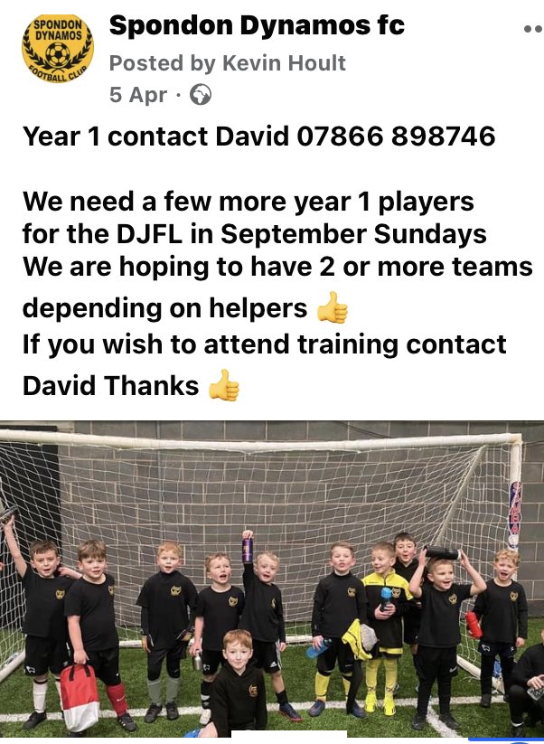 Spondon Dynamos Logo WE ARE DYNAMOS"