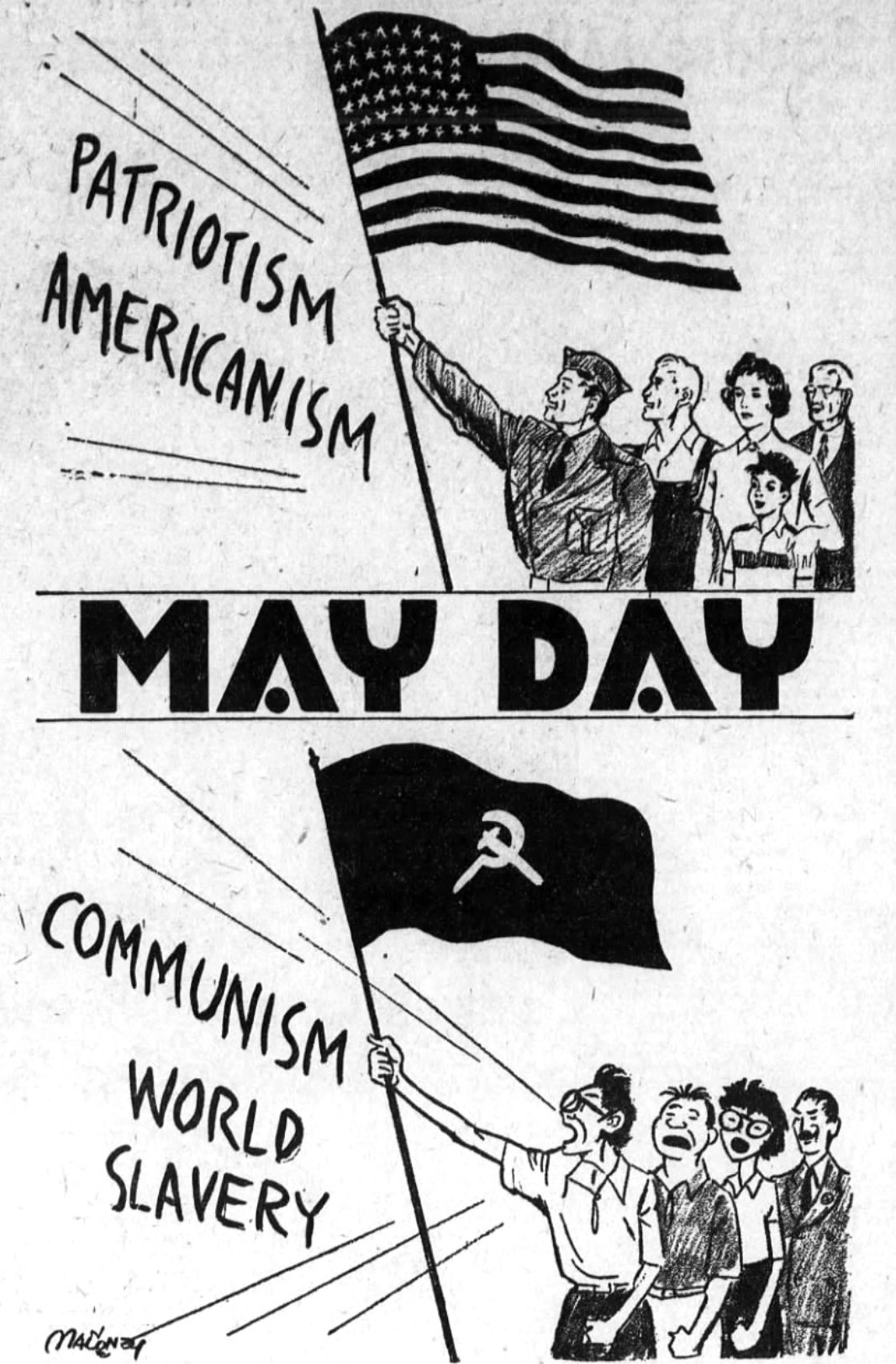 Communism Cartoon 1950