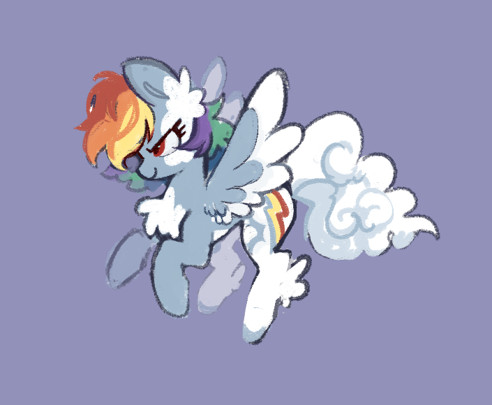 Mlp Rainbow Dash Cloud