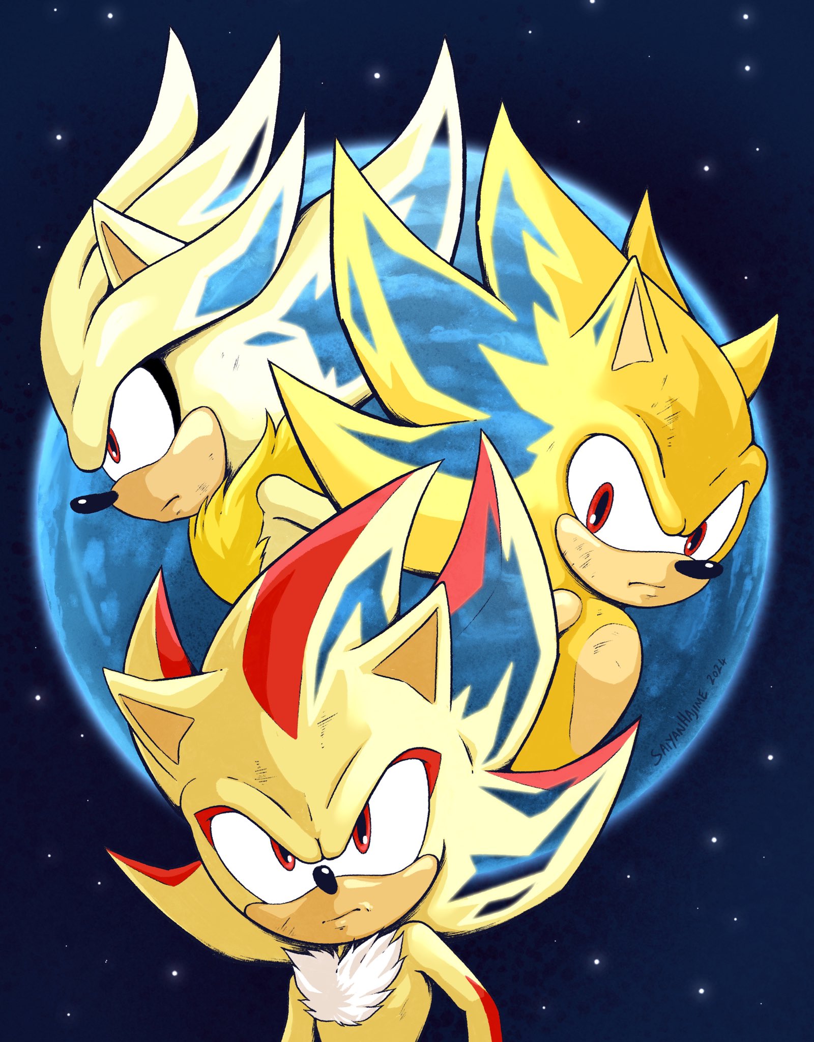 Goku And Vegeta Vs Sonic And Shadow KB Sonic And UC Shadow VS SS3