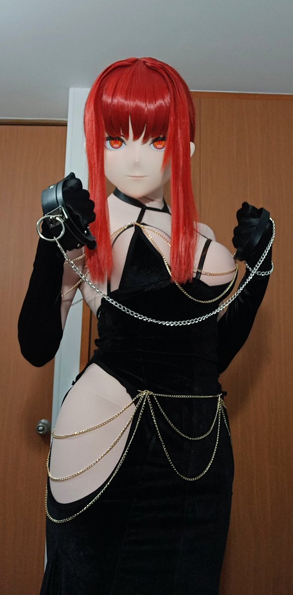 "Black and gold suit me, I like the chains... Mind if I put one on you ...
