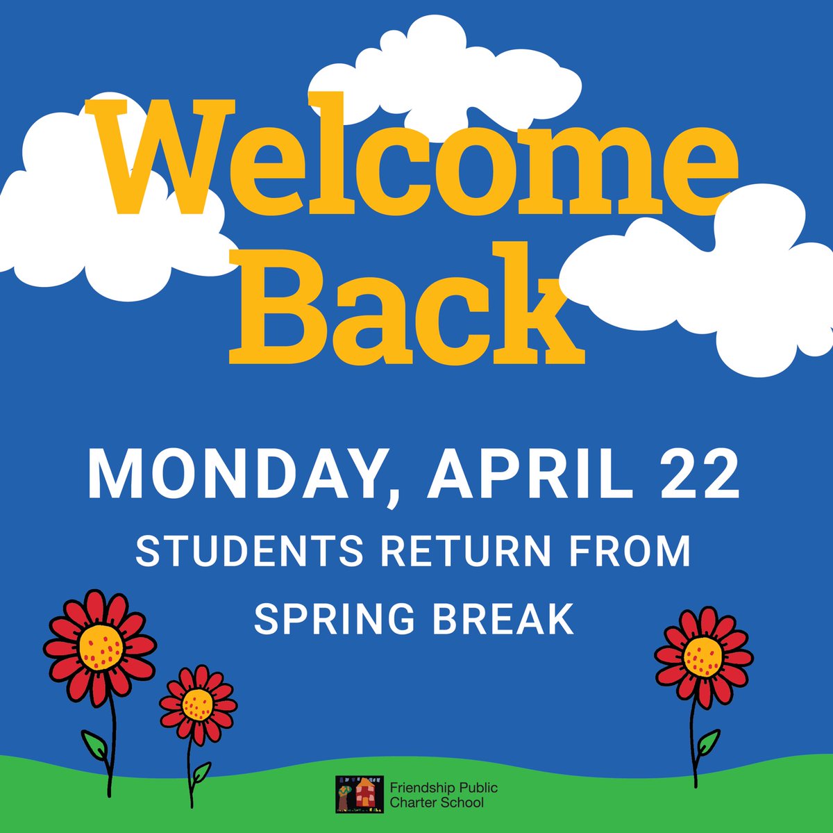 Welcome Back Spring Break Plainfield Community School Corporation