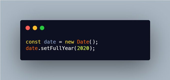 JavaScript Date Set Methods🔥 Open this🧵 - Thread from Shefali @Shefali ...