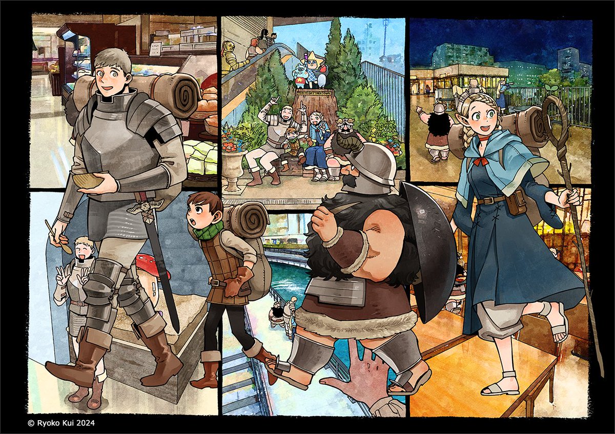 【情報】「迷宮飯 迷宮探索展」開幕紀念插畫公開 @迷宮飯 哈啦板 - 巴哈姆特