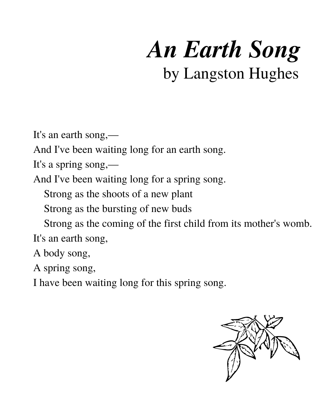 Langston Hughes Poems Langston Hughes Poems Poems Still Here