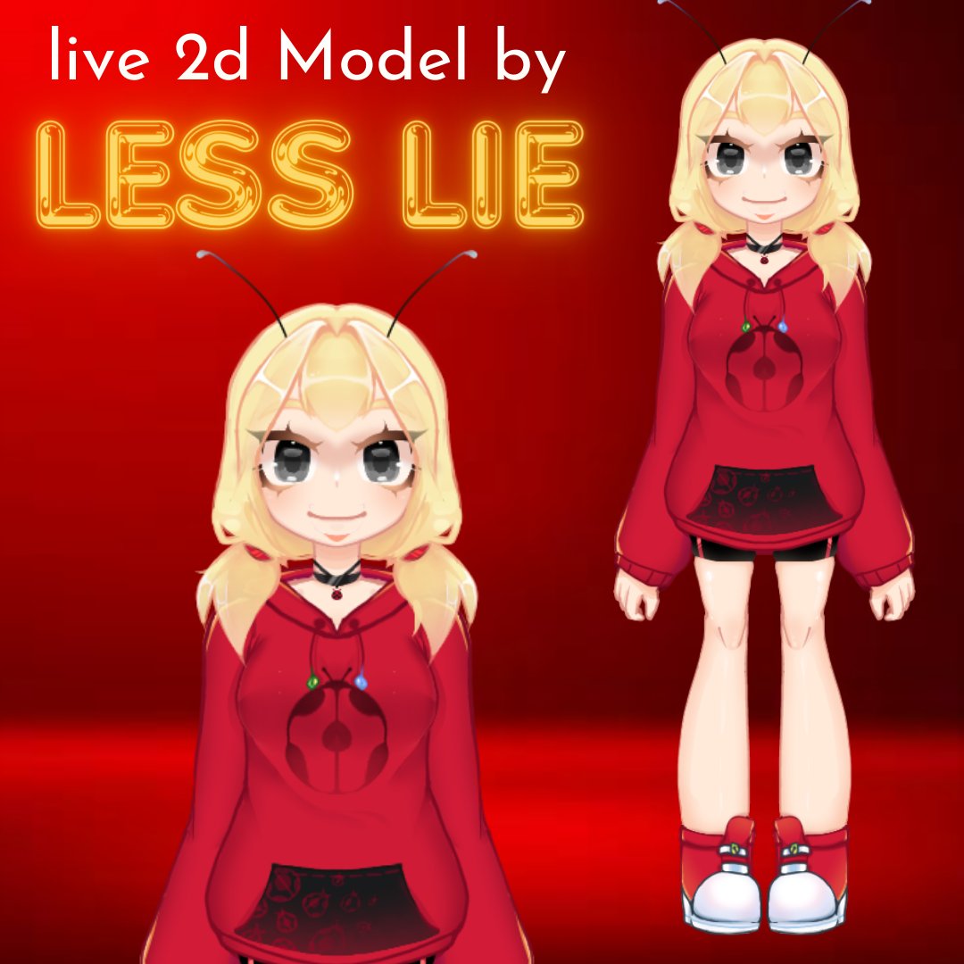 Less-lie 🌙 | Vtuber Artist Comms 1/3 | @lie_live2d X Profile | Muskviewer