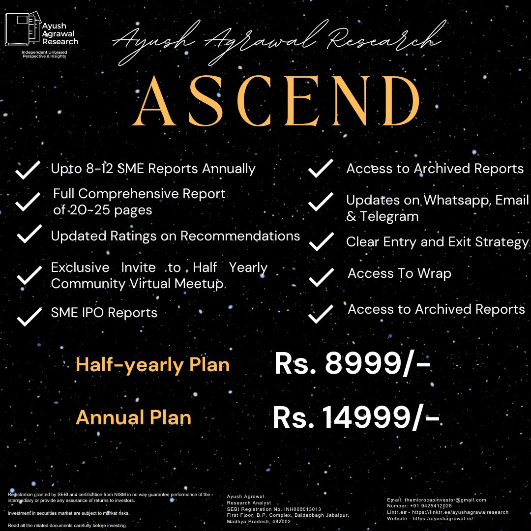 ⭐ ABS Marine is coming out with its IPO. The issue opens on 10th May 2024, closes on 15th May ...