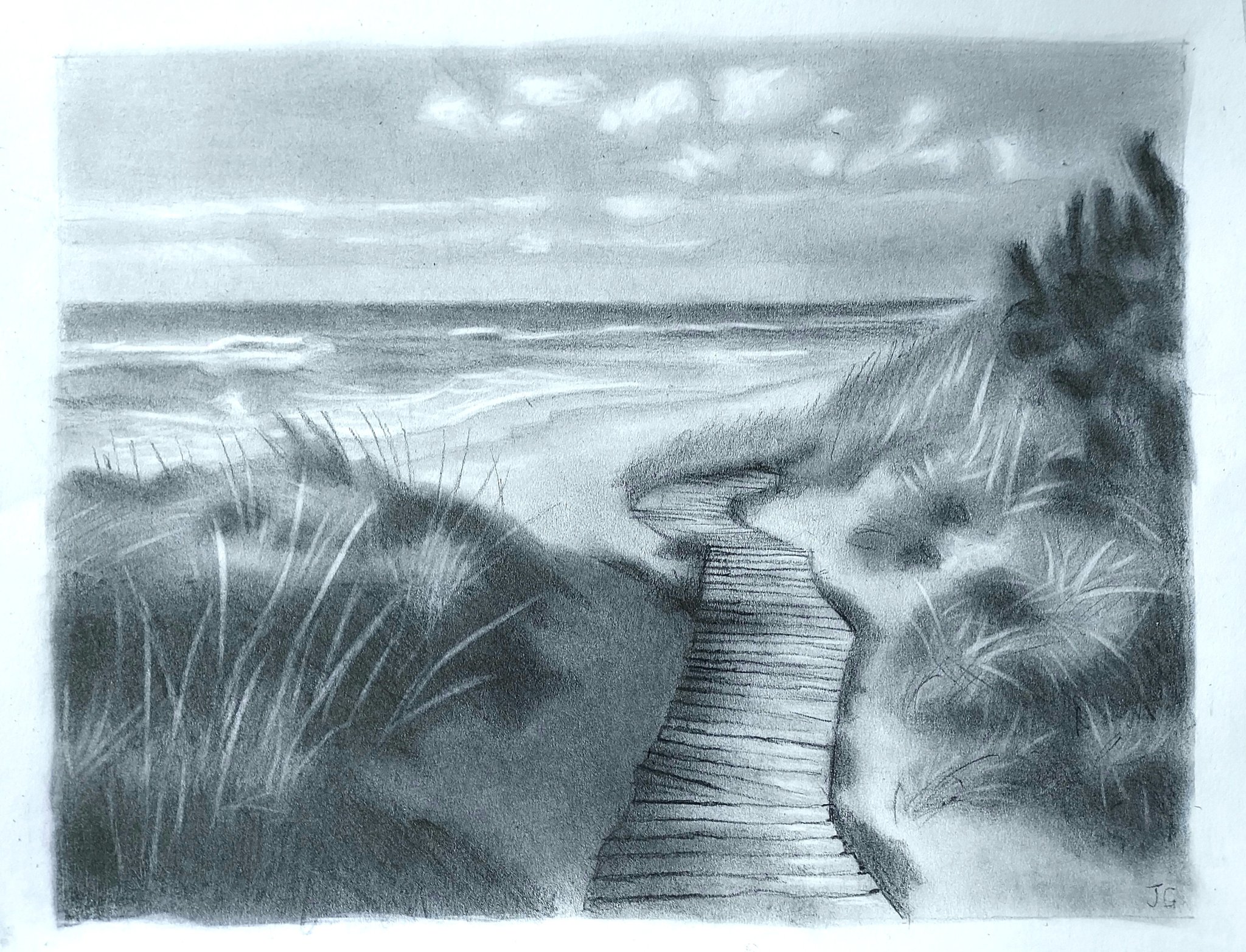 Ocean Drawing Pencil Free Artistic Ocean Sketch Image | Download At