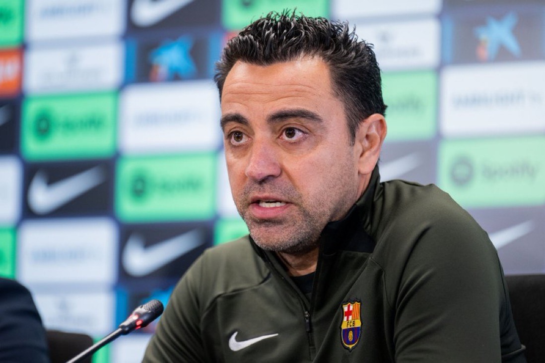 🎙️ Xavi spoke in the press conference at the Ciutat Esportiva on his ...
