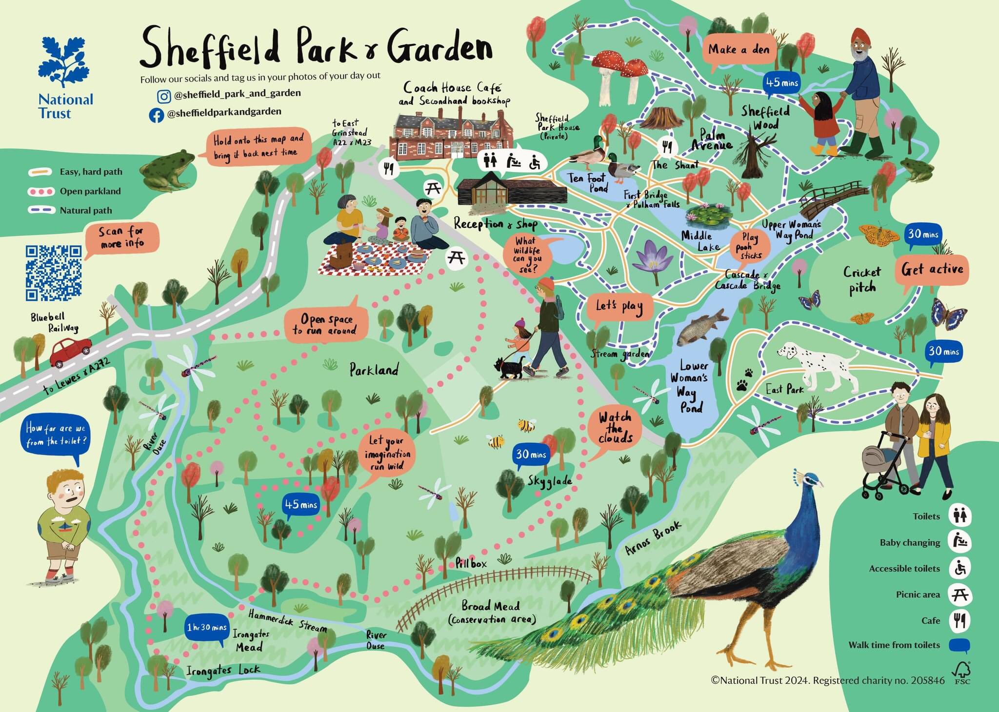 Sheffield England Tourist Map Sites Map | Sheffield DA Camping And