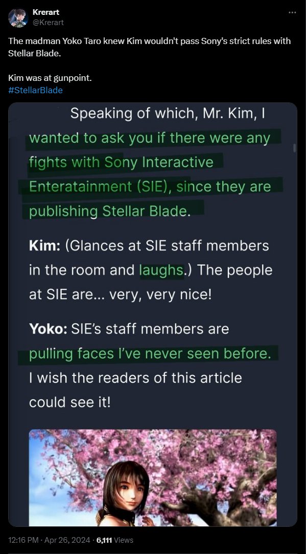 Stellar Blade🧵- Why Did Sony Censor the Game? Articles will mostly be ...