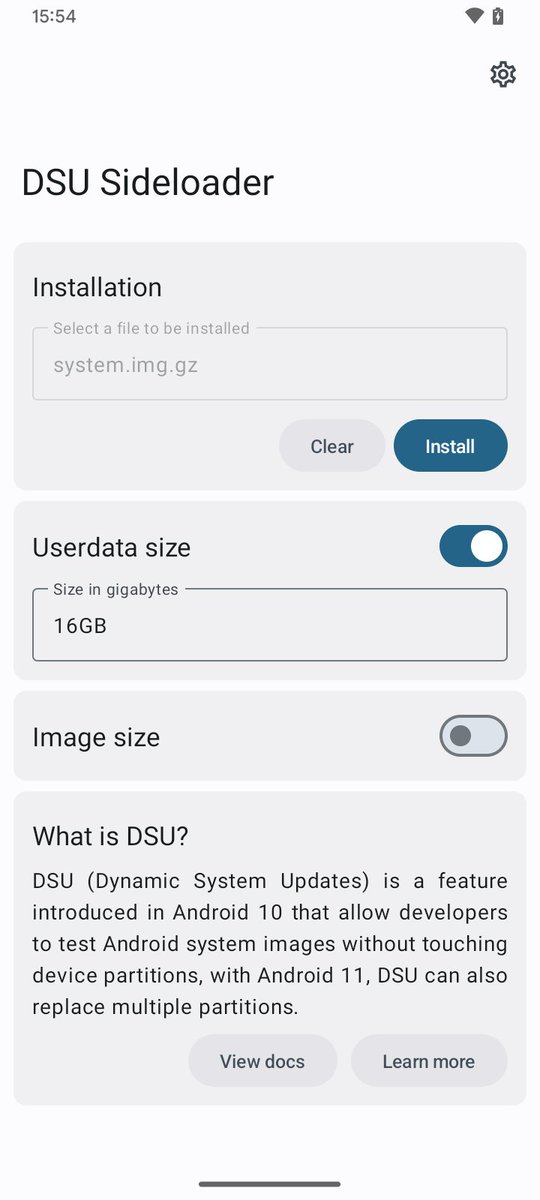 DSU Sideloader- Dual-booting for Android! As per most people's request, this is a guide on how ...