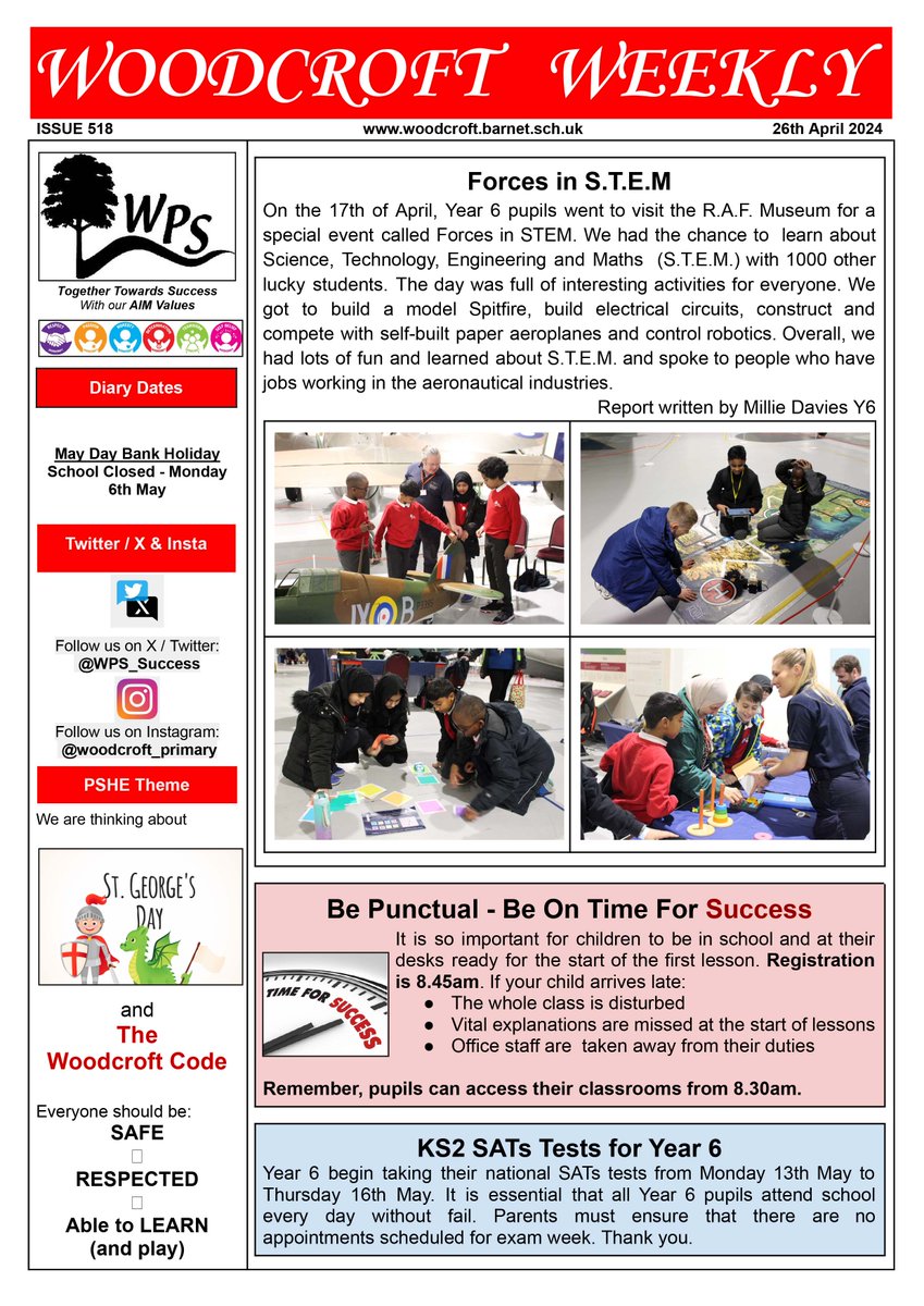 School Organisation for September 2021 | Woodcroft Primary School