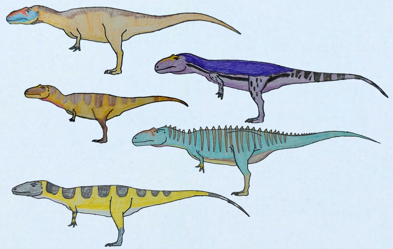 Carcharodontosaurus Vs Mapusaurus T66 على X: "Five