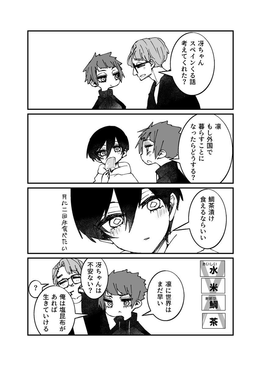 「its兄弟間の食の重要性の差 」nrrの漫画