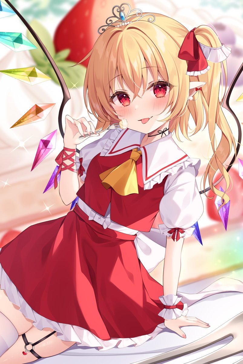 フランドール・スカーレット 「召し上がれ#東方Project #フランドール・スカーレット 」|miy@のイラスト