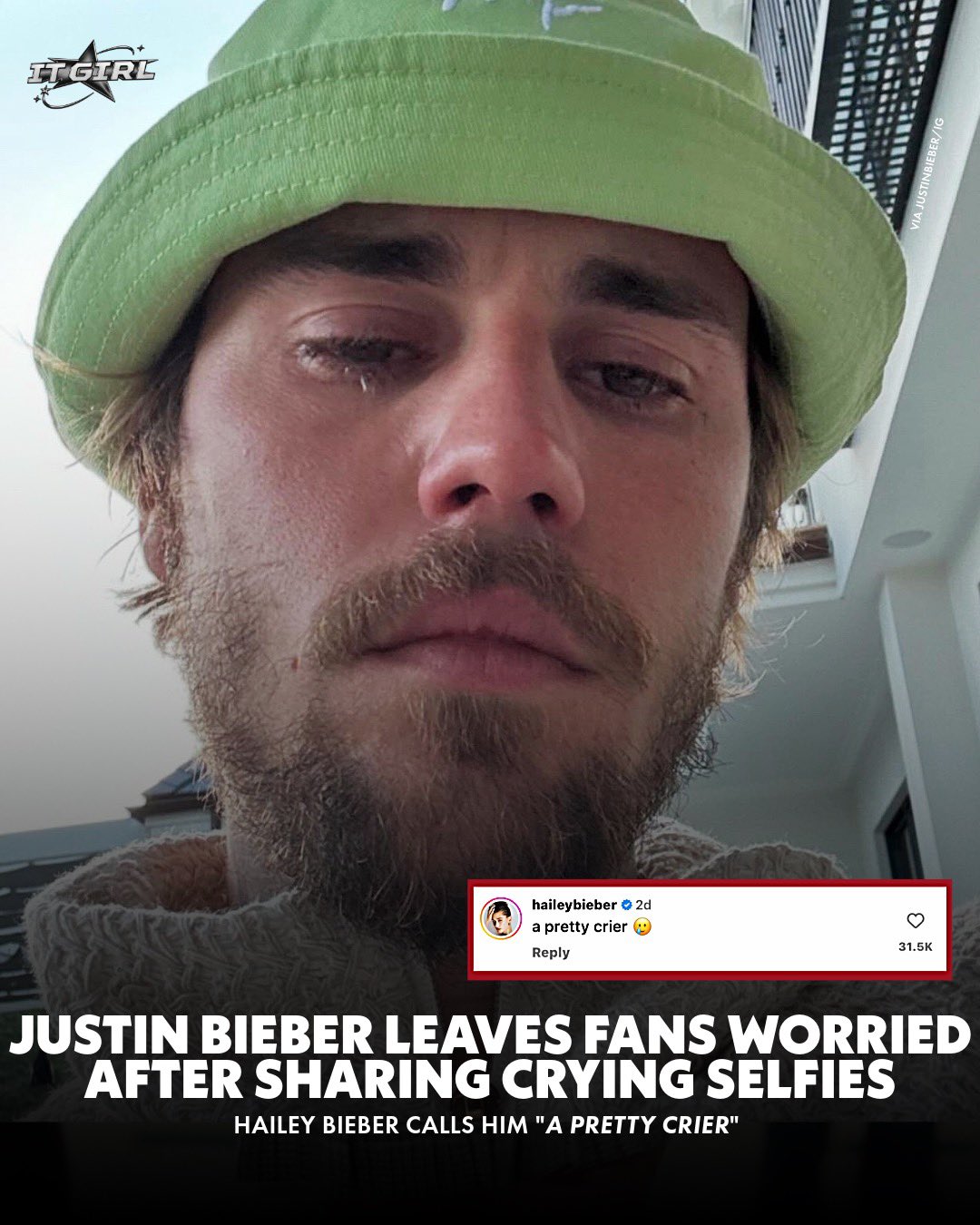 Justin Bieber Crying