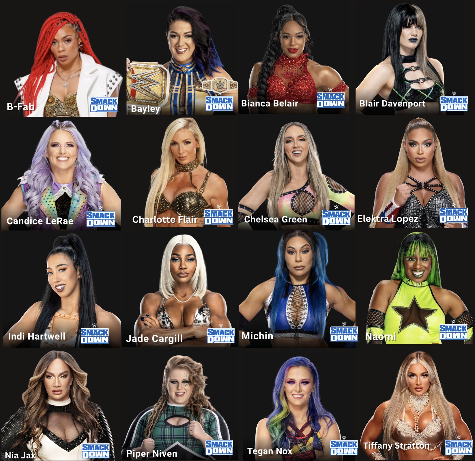 Wwe Smackdown Superstars 2024