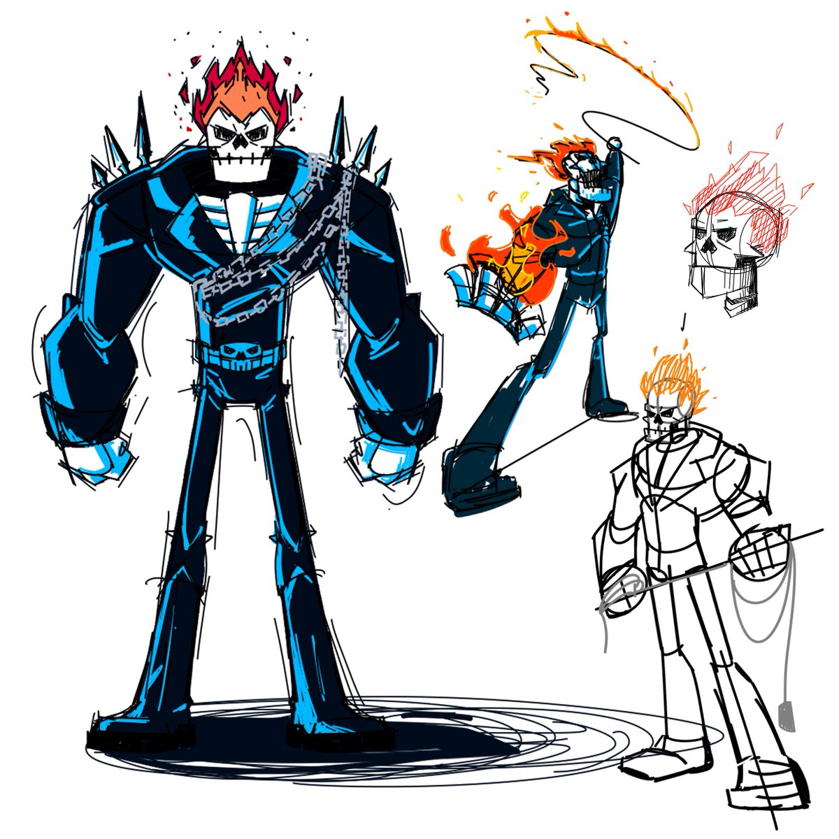 「Gonna see if I can refine this Ghost Rid」|(Commissions Open) 8BitArt💀のイラスト