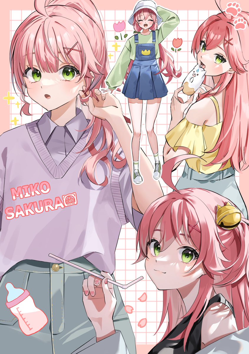 さくらみこ 「#miko_Art 」|あめすいのイラスト