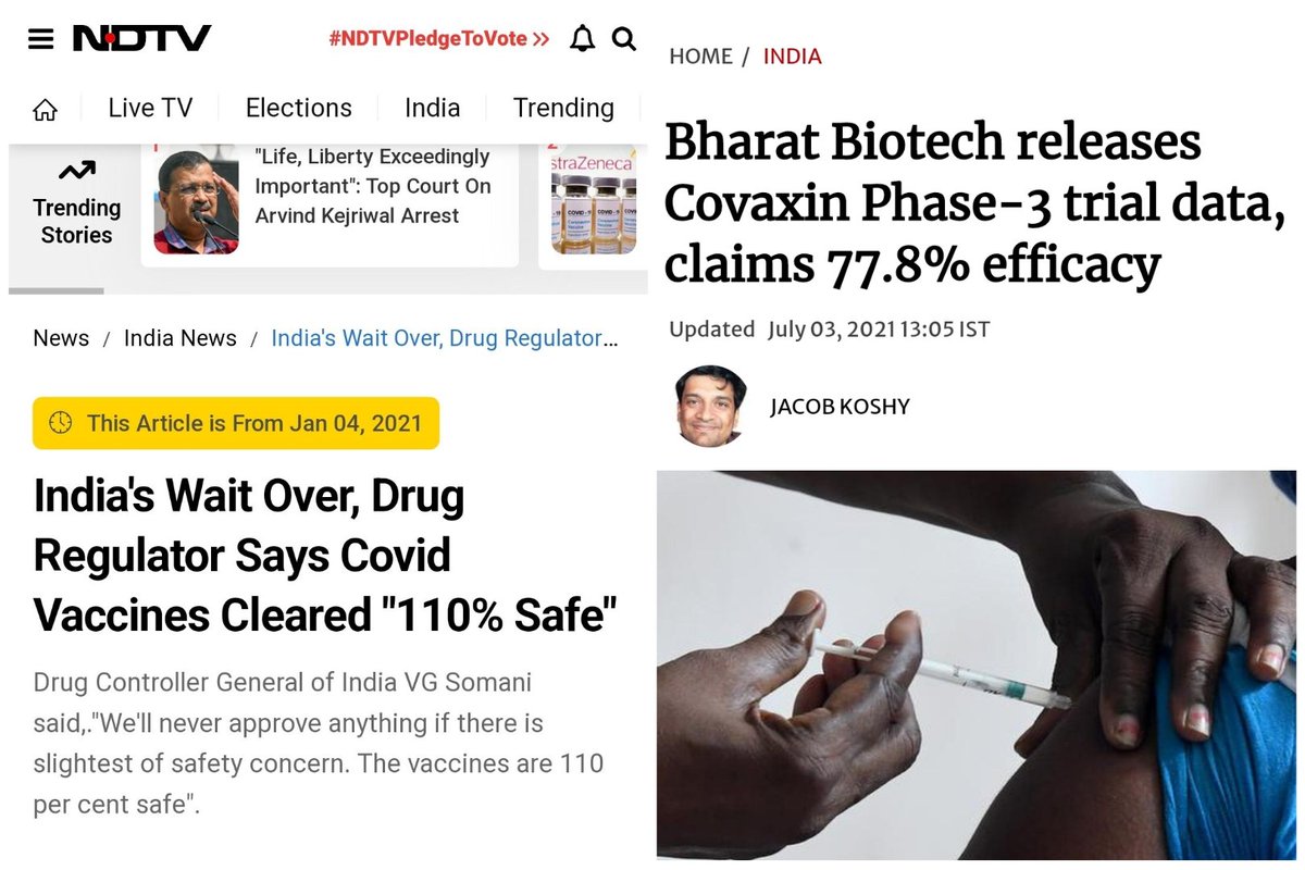Rithaika Sri Omtri took her first dosage of COVISHIELD in May 2021 ...