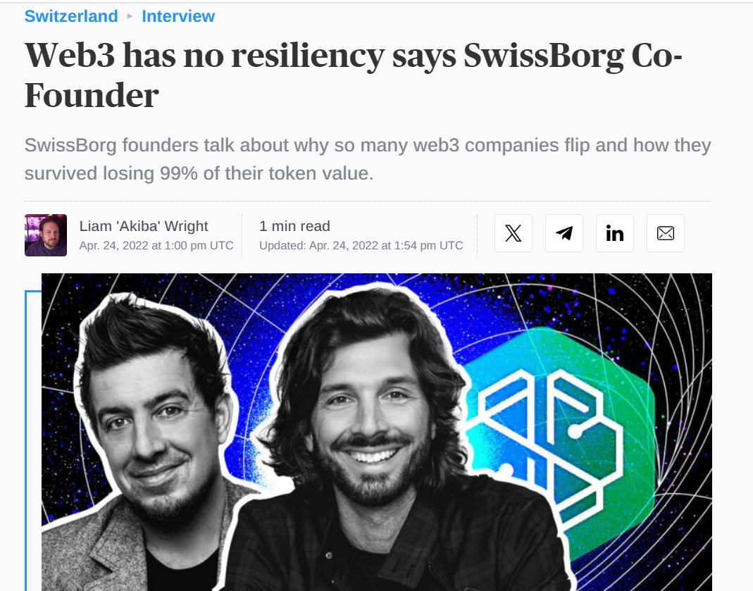 "Swissborg is the best place to buy Bitcoin" 🤔 - Thread from ...