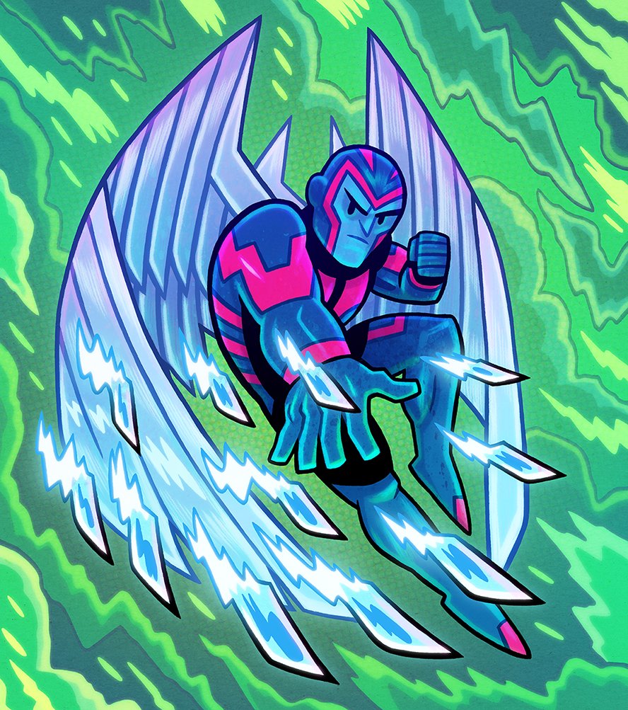 「Angel and Professor X for 」|Dan Hippのイラスト