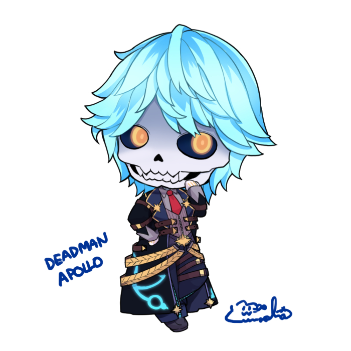 「Deadman Apollo さんを描かせて頂きました#Vtuber描かせてくだ」|ゆんちゃ*/お絵描きVtuber結乃りぼん💝のイラスト
