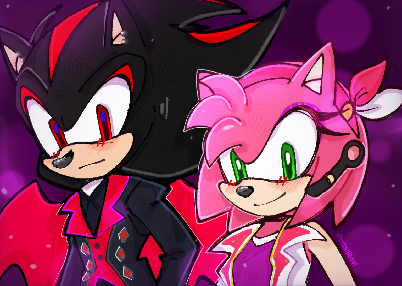 Amy Y Shadow Sonic 28cm Sonic The Hedgehog Shadow Amy Rose Knuckle