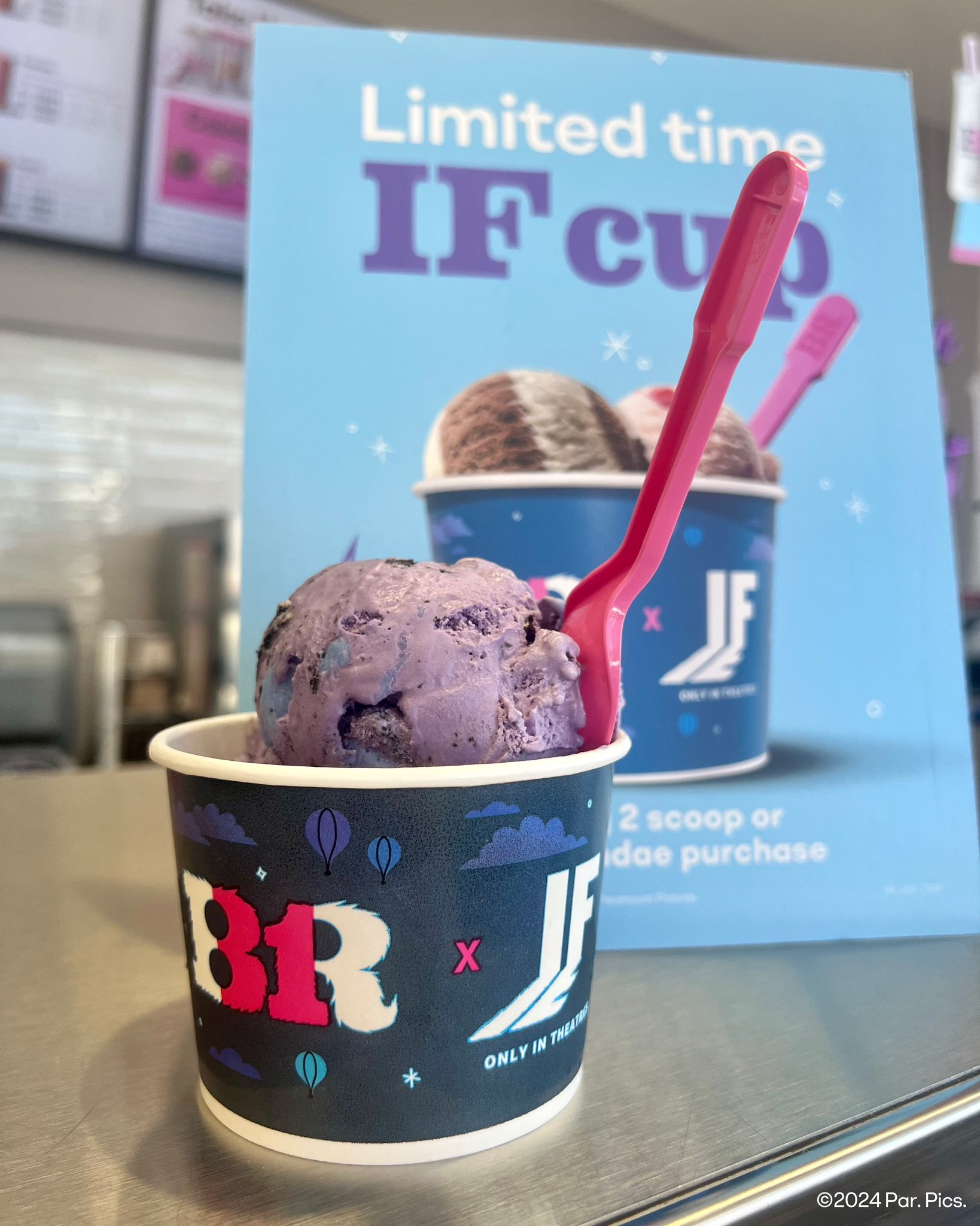 Blue Ice Cream Baskin Robbins