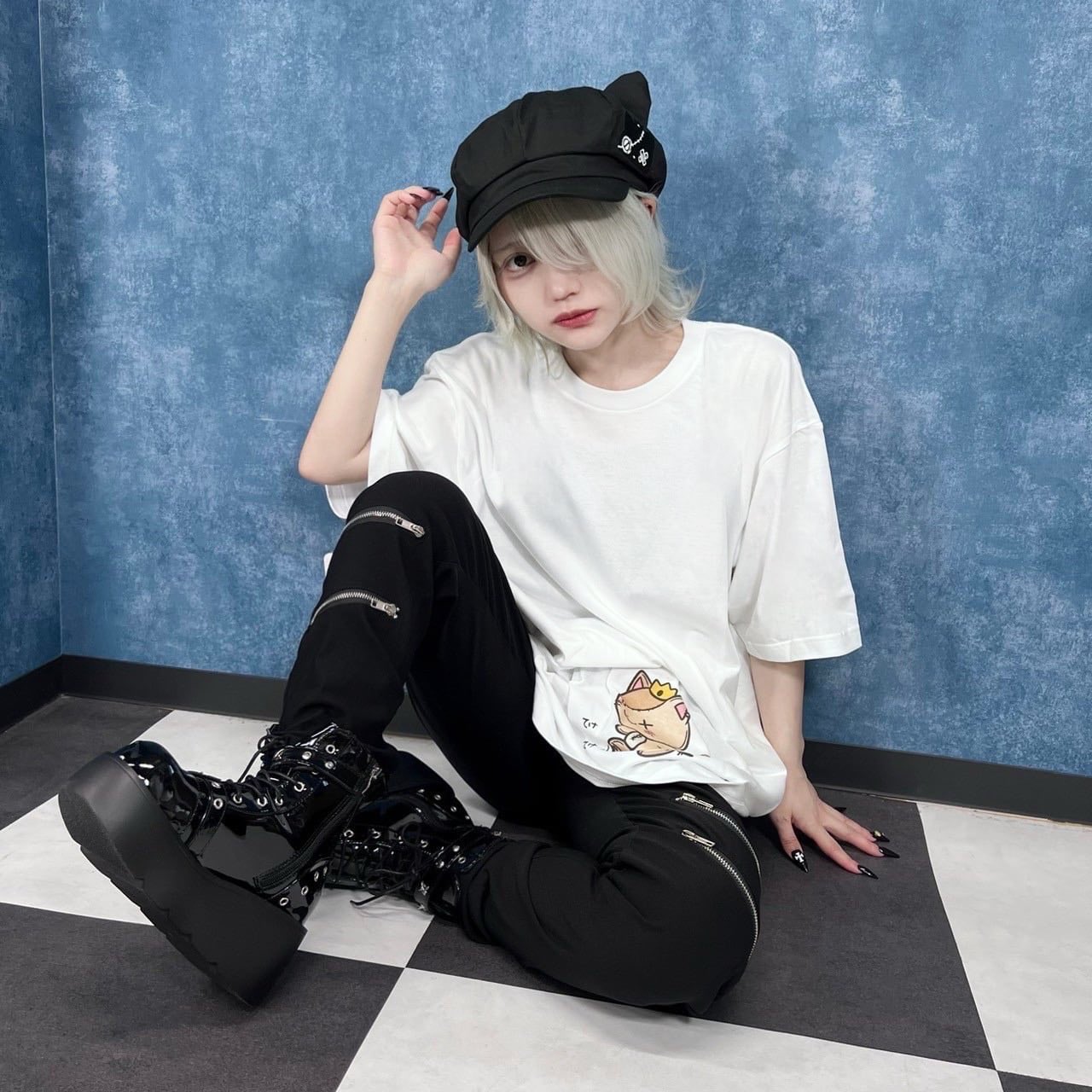 NIER CLOTHING ニーアクロージング 猫耳付き キャスケット NIER CLOTHING ニーアクロージング 猫耳付き キャスケット