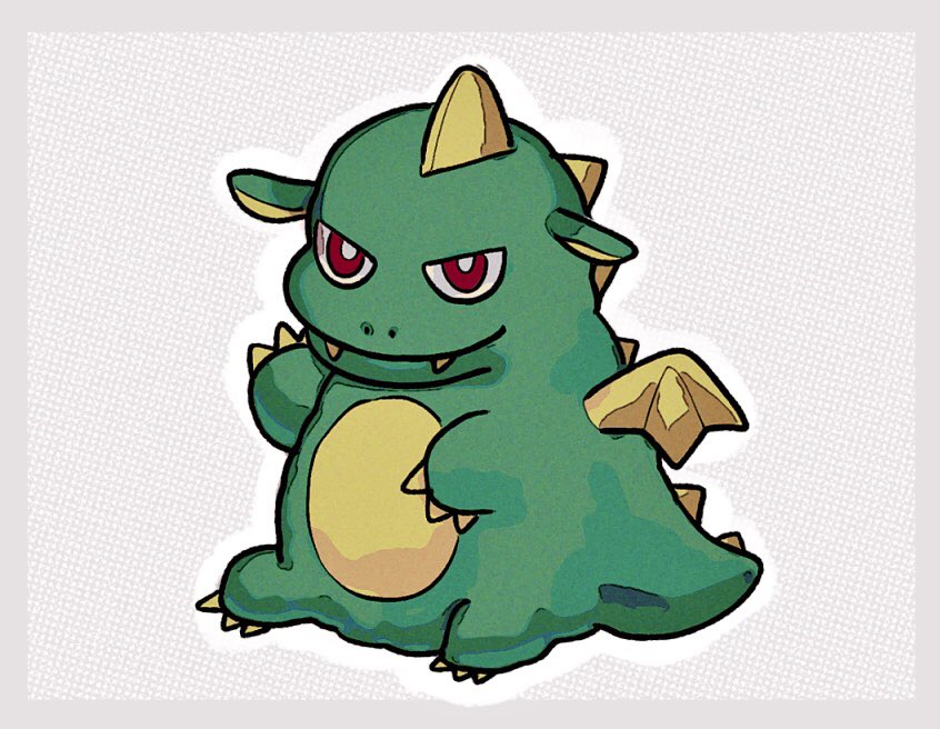 「MOCHI MOCHI DRAGON 」|かんたがわのイラスト