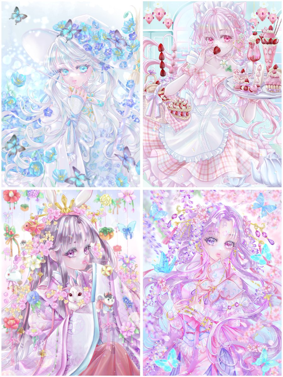 「#GWはフォロワーさんが増えるらしい #GW創作クラスタフォロー祭 細かな装飾と季節感のある絵が好きです🐰 全反応巡回」タケル🐰TAKERUの漫画