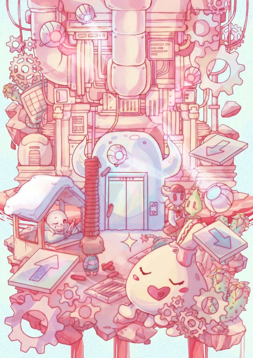 「Undertale (2016) 」|XELA 🦋 Moth-Fairy VArtist @ Stickercon MNLのイラスト