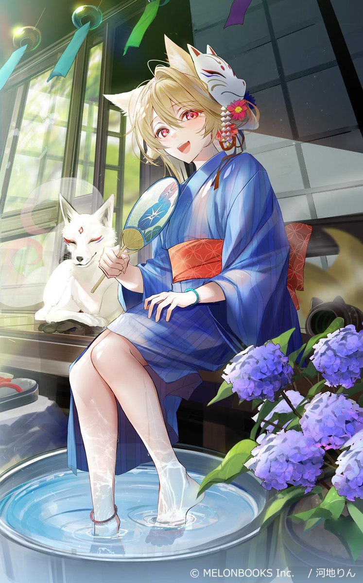 「一足早い夏の気分 #ゴールデンウィークSNS展覧会2024 」|河地りん@次GWﾃｨｱ_G-55bのイラスト