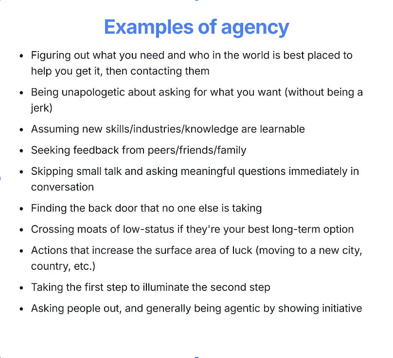 What trait do 9/10 billionaires credit for their success? “Agency” Here ...