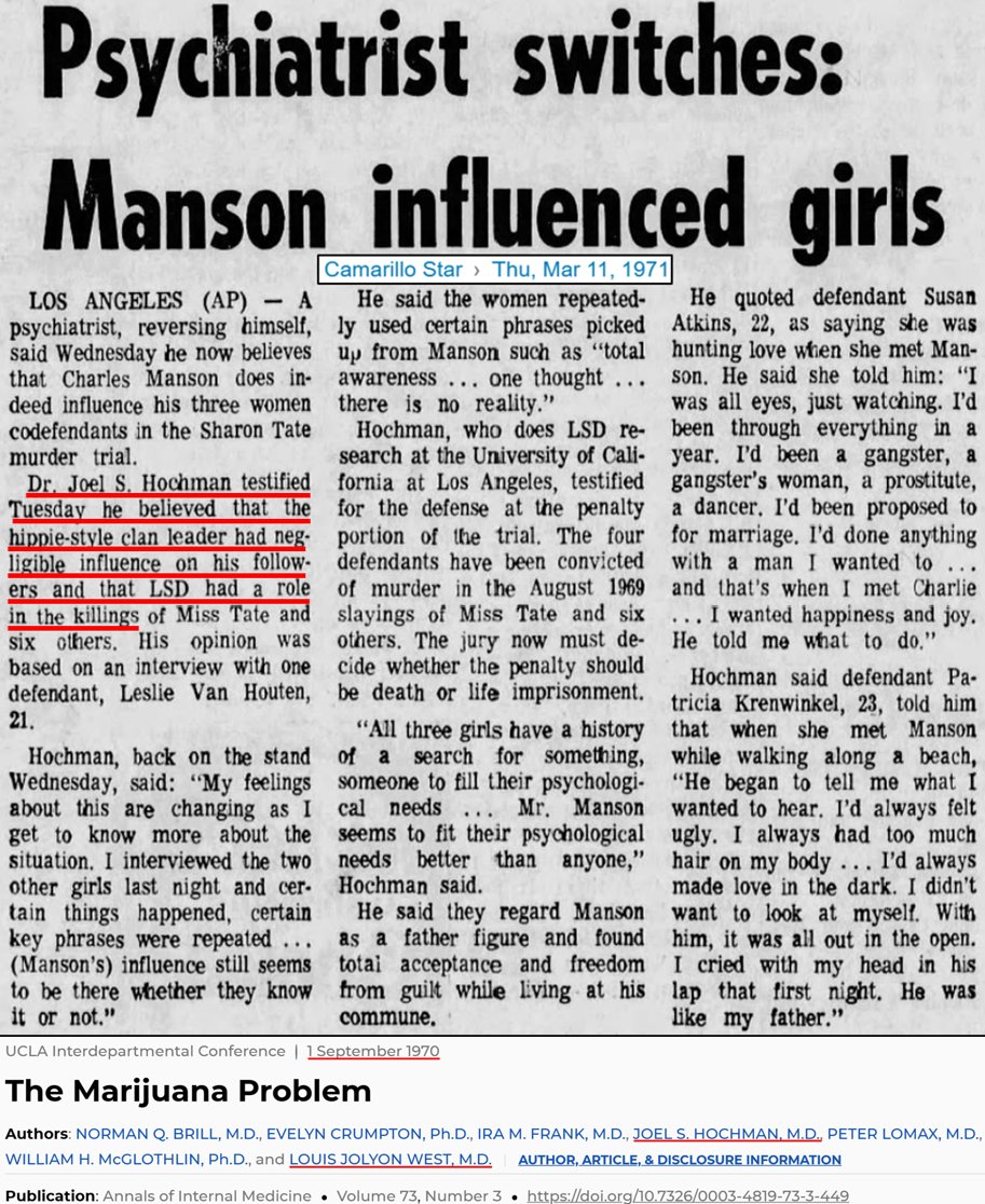 Gotta wonder if Dr. Louis Jolyon "Jolly" West gave these barking orders ...