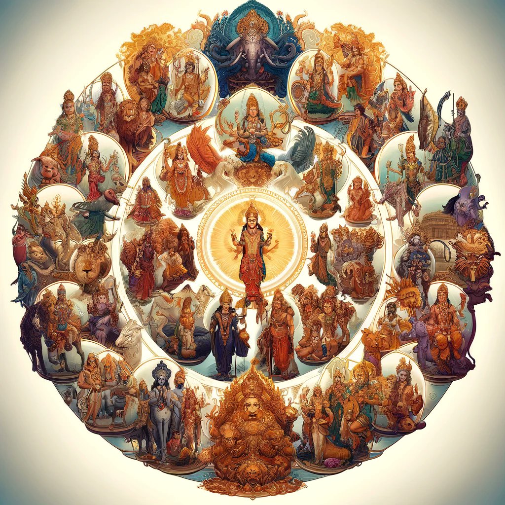 The 33 Hindu deities of the Vedas Brahma: The creator god in the Hindu ...