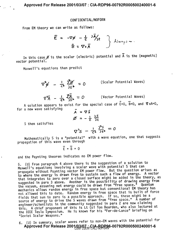 Scalar Waves Cia