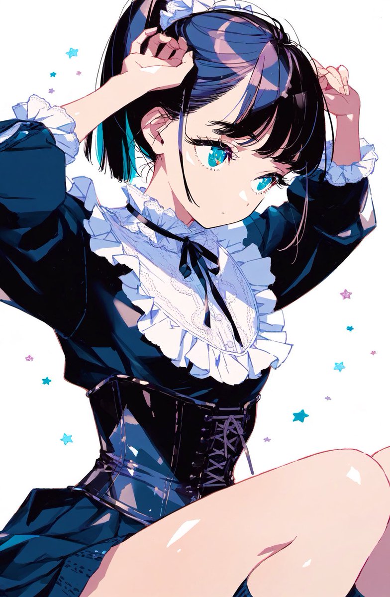 「朝の支度 」|万里ゆらりのイラスト